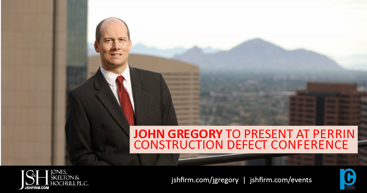 John Gregory to Present on Arbitrating Complex Cases at Construction ...